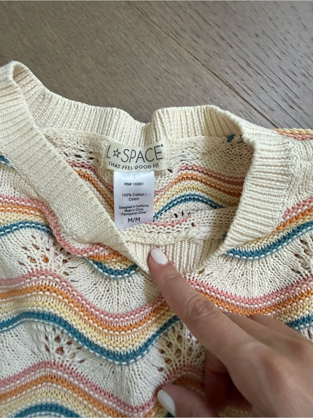 l*space | Sweaters | Lspace Make Waves Crochet Knit Two Piece Set ...